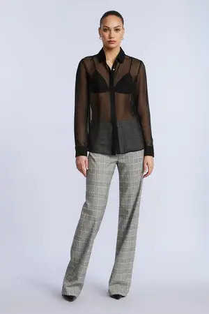 Bcbgmaxazria Glen Plaid Trousers