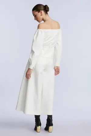 Bcbgmaxazria Off-shoulder Drawstring Top