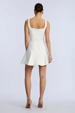Bcbgmaxazria Solid Godet Dress