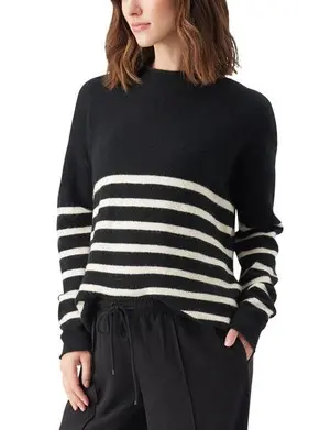RIPE MATERNITY Gerrie Nursing Knit Sweater - Black/vanilla