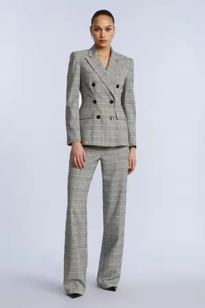 Bcbgmaxazria Glen Plaid Double-breasted Blazer