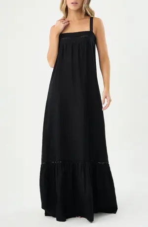 BOAMAR Aria Reversible Cover-up Maxi Sundress - Black