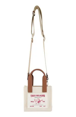 True Religion Canvas Mini Tote Bag - Natural