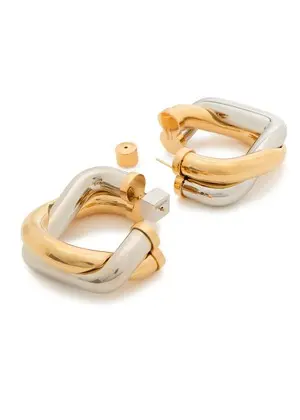 Jacquemus Les Doppio Two-tone Hoop Earrings
