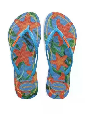 Havaianas Starfish-print Flip-flops - Blue