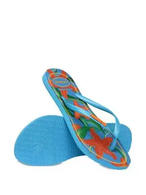 Havaianas Starfish-print Flip-flops - Blue