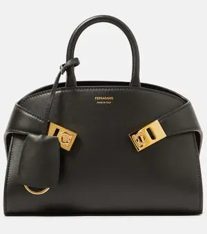 FERRAGAMO Hug Mini Leather Tote Bag