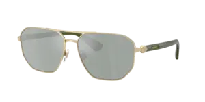Burberry Sunglasses - Petrol Green Mirror Silver