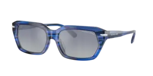 Michael Kors Lake Tahoe Sunglasses - Grey Gradient Blue Mirror