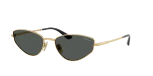 VOGUE EYEWEAR Gold Frame Sunglasses - Dark Grey