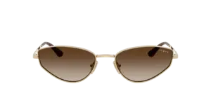 VOGUE EYEWEAR Gold Frame Sunglasses - Gradient Brown