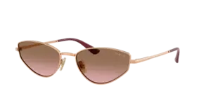 VOGUE EYEWEAR Gold Frame Sunglasses - Pink Gradient Brown