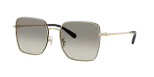 COACH Square Frame Sunglasses - Grey Gradient