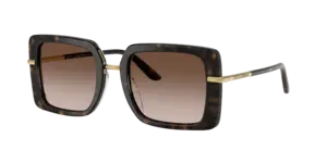 Dolce & Gabbana Tortoiseshell Square Frame Sunglasses - Brown Gradient
