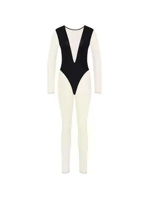 MAISON CLOSE Pure Tentation V-neck Jumpsuit - Black