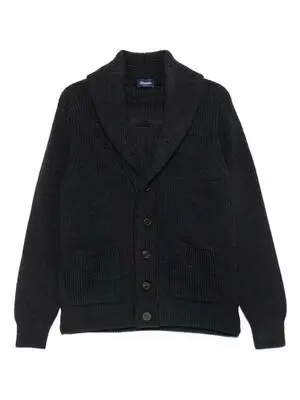 DRUMOHR Shawl-collar Patch-pocket Cardigan