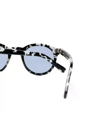 FAMILY AFFAIR Marble-pattern Round Sunglasses