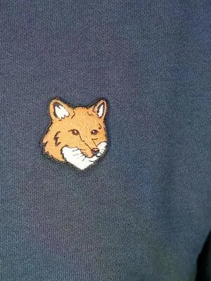 Maison Kitsuné Logo Patch Crewneck Sweatshirt