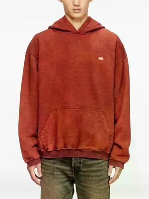 DIESEL® Logo-embroidered Hoodie - Brown