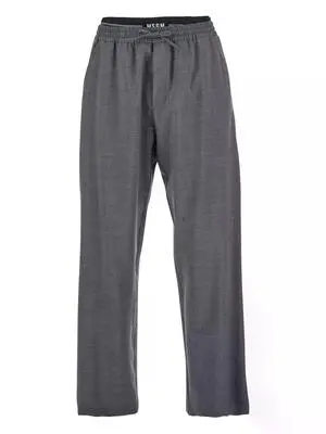 MSGM Elastic-waistband Trousers - Grey