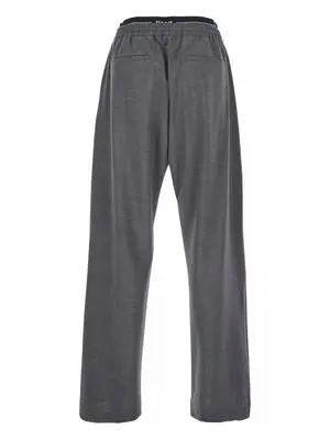 MSGM Elastic-waistband Trousers - Grey