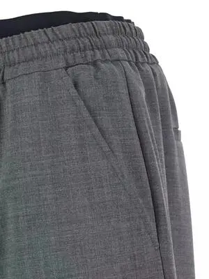 MSGM Elastic-waistband Trousers - Grey