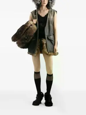 Dolce & Gabbana V-neck Leather Vest