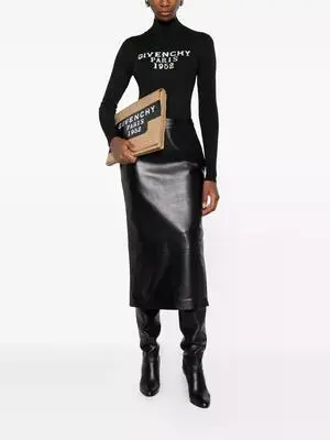 Givenchy Leather Pencil Skirt