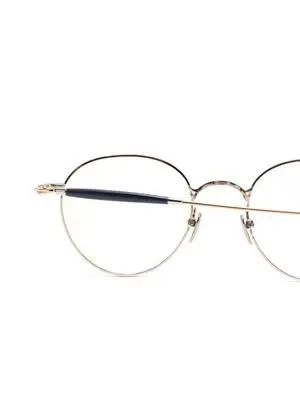 MASUNAGA Gms-128t Round-frame Glasses