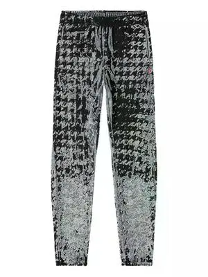 DIESEL® P-labis Devoré-houndstooth Trousers - Blue