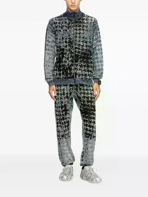 DIESEL® P-labis Devoré-houndstooth Trousers - Blue