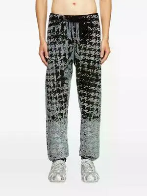 DIESEL® P-labis Devoré-houndstooth Trousers - Blue