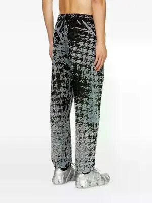 DIESEL® P-labis Devoré-houndstooth Trousers - Blue
