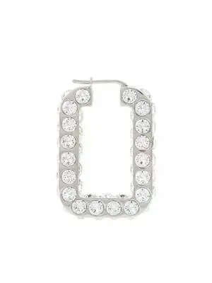 Amina Muaddi Crystal-embellished Hoop Earrings