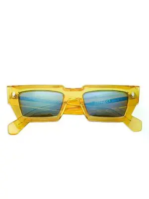 KADOR Square Frame Sunglasses With Tinted Lenses - Yellow