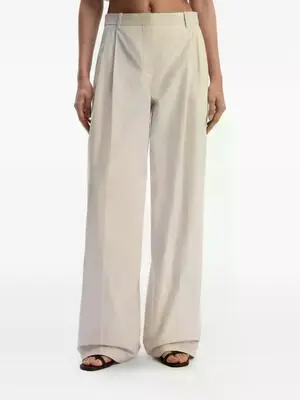 12 STOREEZ Pleated Wide-leg Trousers