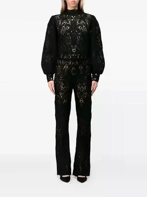 TWINSET Lace High-neck Jumpsuit - Black