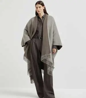 Brunello Cucinelli Cashmere Sparkling Poncho