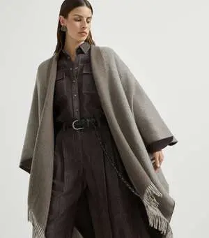 Brunello Cucinelli Cashmere Sparkling Poncho