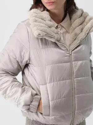 SAVE THE DUCK Textured Faux Fur Jacket - Ivory
