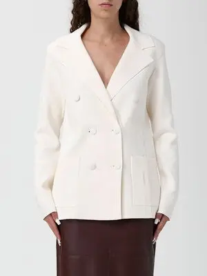 Elisabetta Franchi Double-breasted Jacket - Milk