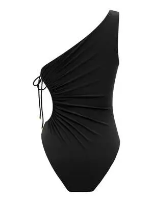Saint Laurent One-shoulder Swimsuit - Black