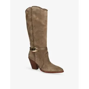 Dolce Vita Jody Suede Heeled Boots - Khaki