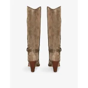 Dolce Vita Jody Suede Heeled Boots - Khaki