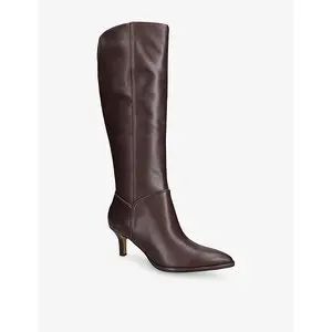 Dolce Vita Aldy Leather Heeled Boots - Wine