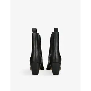 Dolce Vita Shadie H2o Leather Heeled Ankle Boots - Black