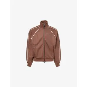 A BATHING APE Line Camo Logo-plaque Woven Track Jacket