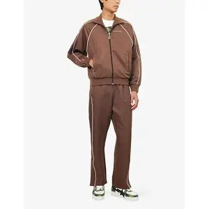 A BATHING APE Line Camo Logo-plaque Woven Track Jacket