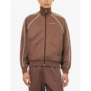 A BATHING APE Line Camo Logo-plaque Woven Track Jacket