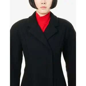 Jacquemus Notched Lapel Wool Coat
